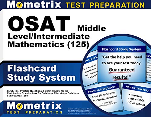 OSAT Middle Level/Intermediate Mathematics (125) Flashcard Study System ...