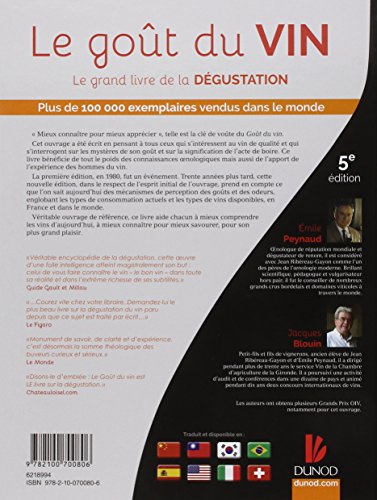 Le goût du vin – 5e éd. – Le grand livre de la dégustation: Le grand ...