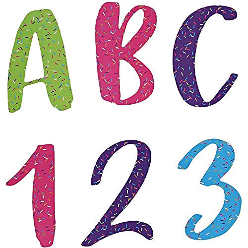 Bulletin Board Alphabet Letters and Numbers Cutouts (146 Count ...
