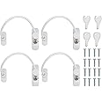 Kamtop 4 PCS Window Restrictor Locks, Lockable Window Door Locks with ...