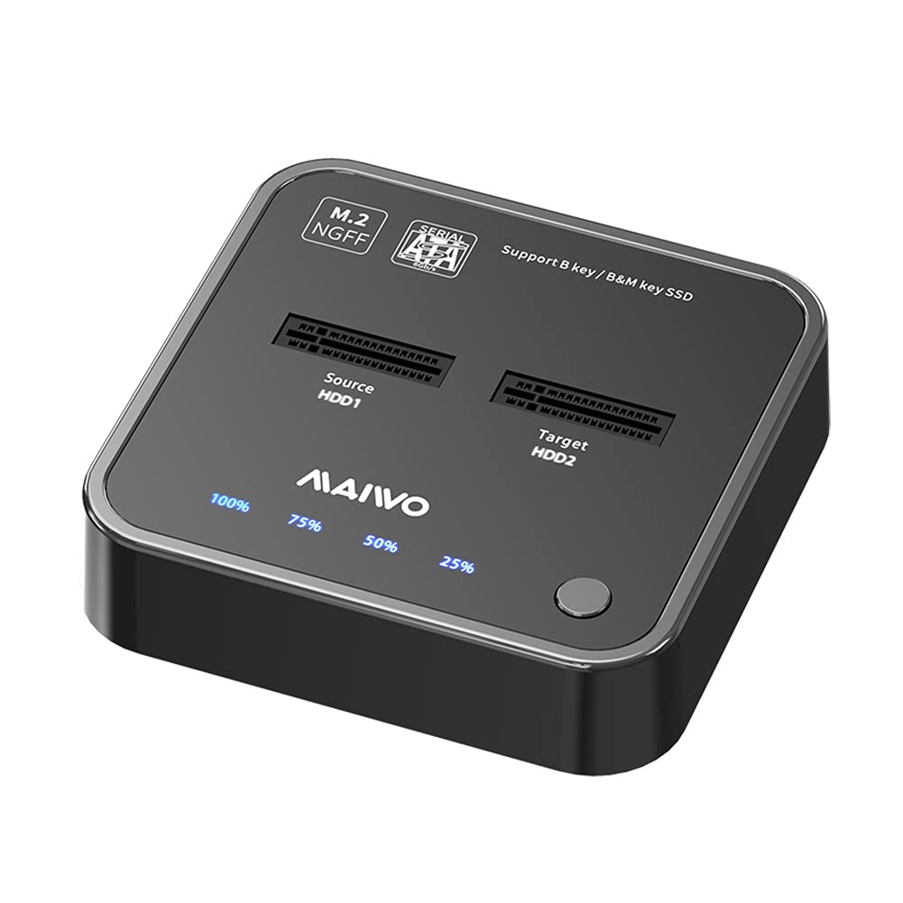 M2 Ssd Dock NVMe M.2 Duplicator Dual-Bay Offline Clone Tool-Free ...