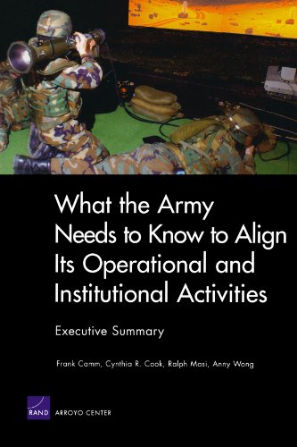 Buy What the Army Needs to Know to Align Its Operational and ...