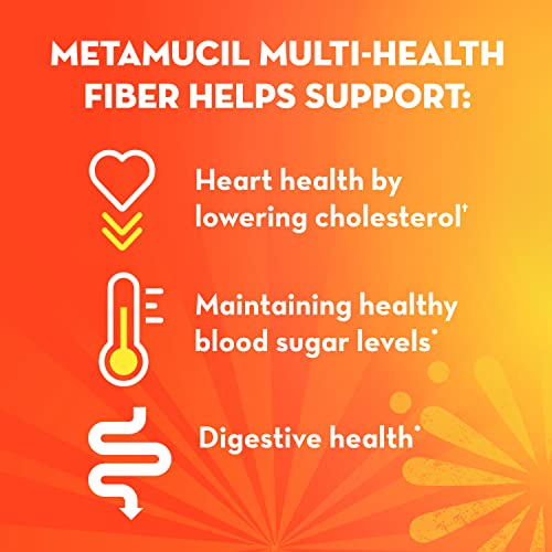 Metamucil, Daily Psyllium Husk Powder Supplement, 3-in-1 Fiber for ...