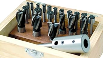 HHIP 2007-0021 21 Piece HSS Interchangeable Pilot Counterbore Set ...