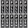 Juvale Push Pull Vertical Aluminum Sign (12 Pack) in Oman | Whizz