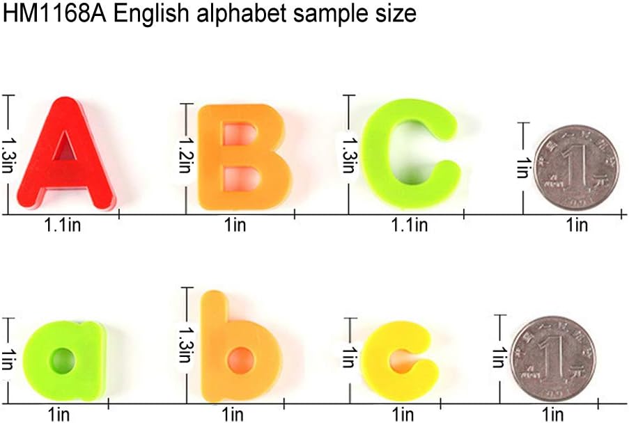 SIMUER 80PCS Learning Magnetic Letters and Numbers, Alphabet ...