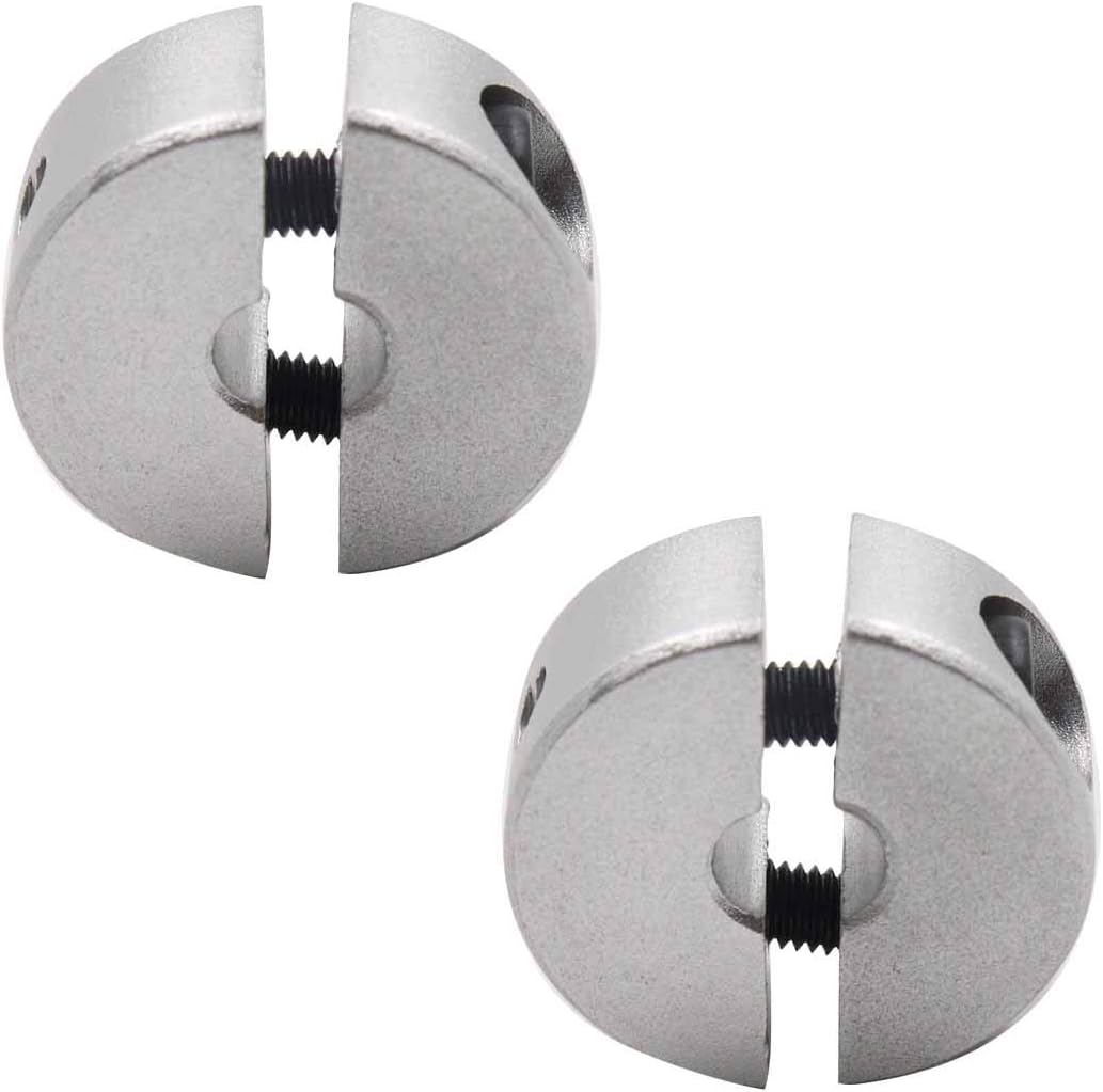 Amazon.com: Sydien Two-Piece Clamping Collar Set Style Double Split ...