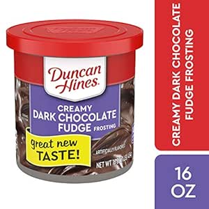Amazon.com : Duncan Hines Creamy Dark Chocolate Fudge Frosting, 8 - 16 ...