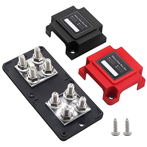 Hptmesx 400 Am Power Distribution Block Bus Bar Pair with Cover Marine ...