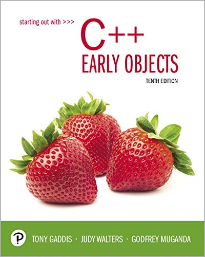Amazon.com: Starting Out with C++: Early Objects: 9780135235003: Gaddis ...