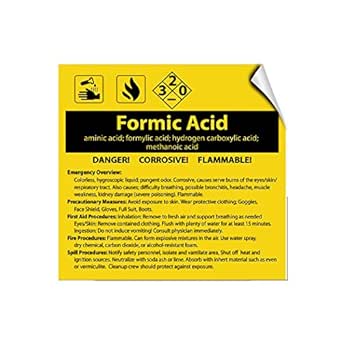 Formic Acid Aminic Acid; Formylic Acid; Hydrogen Carboxylic Label Decal ...