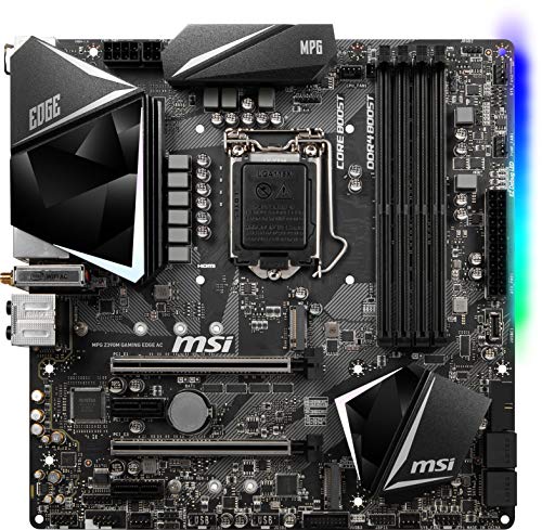 MSI MPG Z390M Gaming Edge AC LGA1151 (Intel 8th and 9th Gen) M.2 USB 3. ...