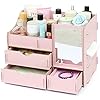 Amazon.com: Uncluttered Designs Makeup Organizer with Drawers (Pink ...