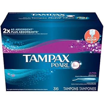Amazon.com: Tampax Pearl Ultra Plastic Applicator Tampons, Unscented ...
