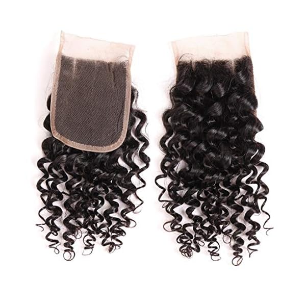 Brazilian Deep Wave Bundles with Closure (8 8 8+8) 100% Unprocessed ...