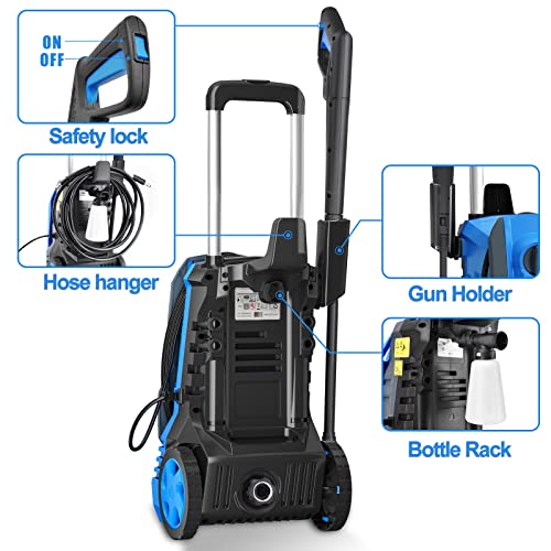 Power Washers Electric Powered - 3500 PSI 2.6 GPM High Pressure Washer ...