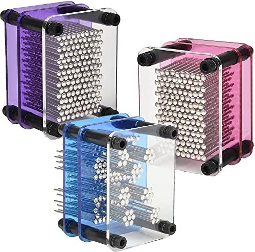 ArtCreativity Mini Pin Art Games, Set of 3, Miniature Pin Board for ...