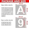 YEAJON 9 Inch Letter Stencils and Numbers, 36 Pcs Alphabet Art Craft ...