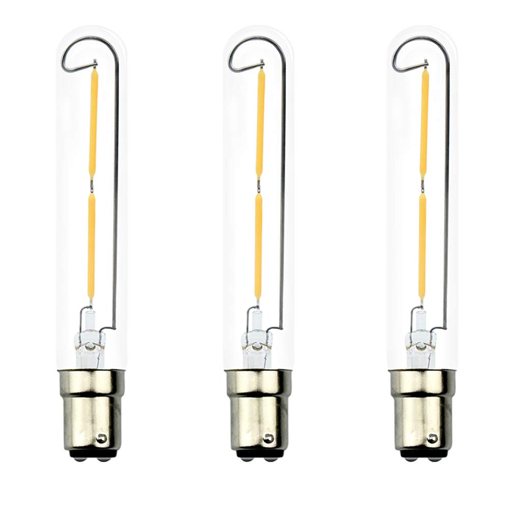 Buy Luxvista 2W Dimmable LED T6.5 Tubular Filament Bulb - BA15D Double ...