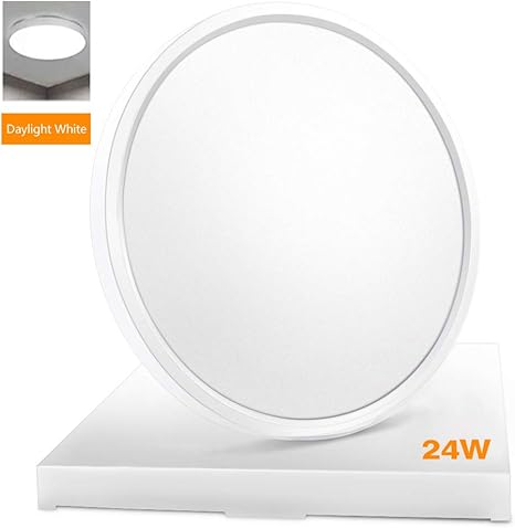 LED Flush Mount Ceiling Light Fixture, 5000K Daylight White,3200LM, 12 ...