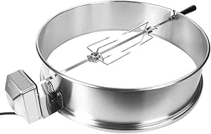 Amazon.com : onlyfire Stainless Steel Rotisserie Ring Kit Barbecue ...