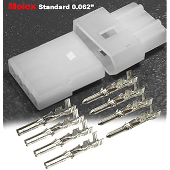 Amazon.com: Molex 4-Pin Male PC Power Connector Kit, lot of 4: Electronics