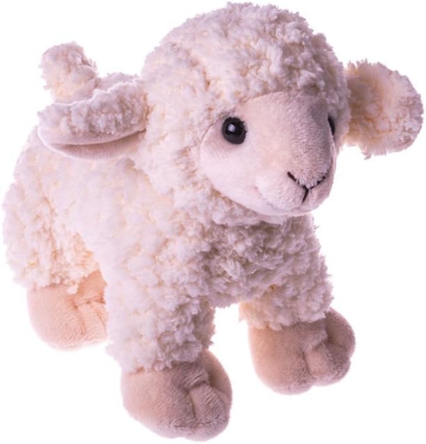 Uni-Toys – Lamb white – 19 cm (length) – sheep, farm animal – plush toy ...