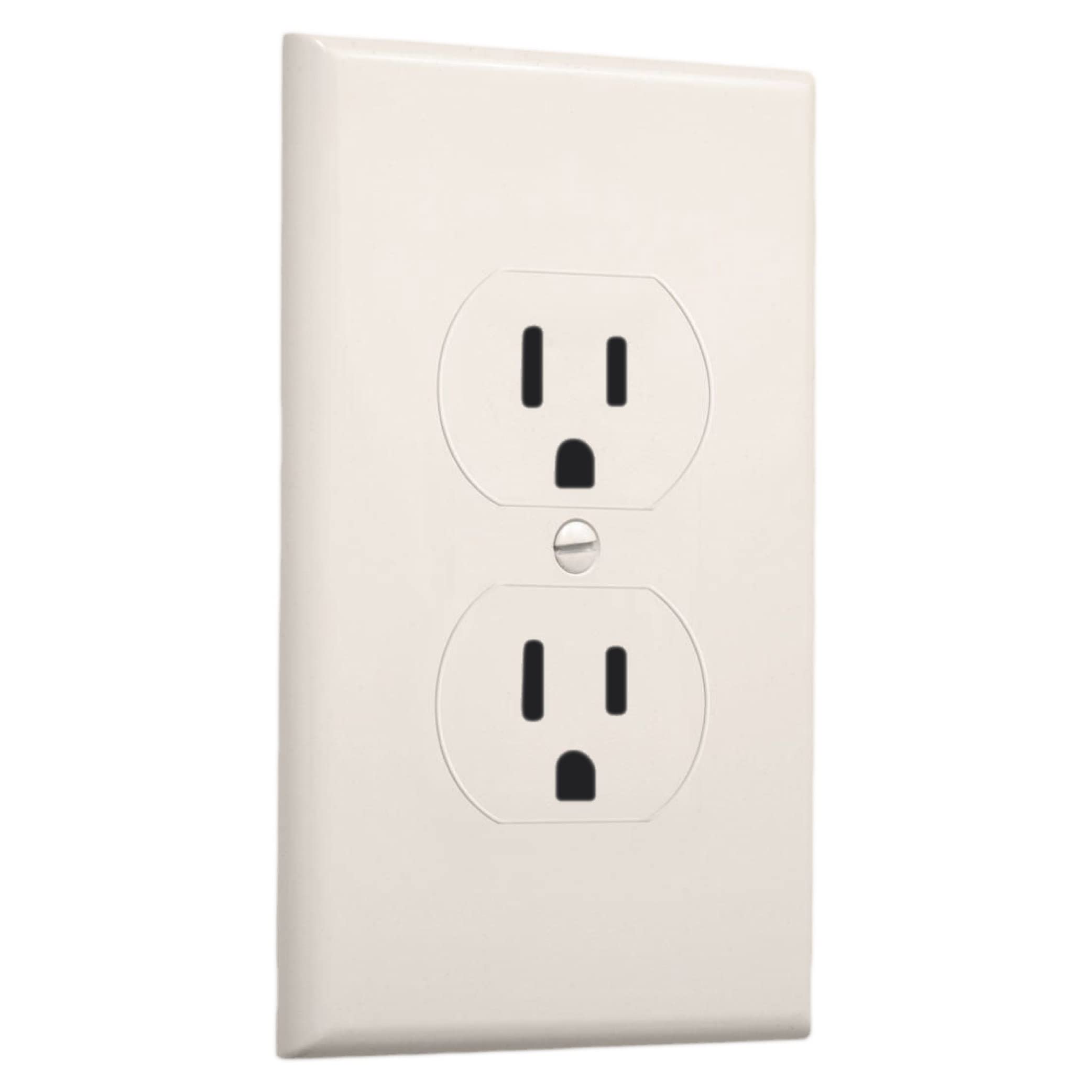 TayMac 2520LA MASQUE Light Almond 1-Gang Duplex Jumbo Electrical Outlet ...