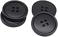 Amazon.com: YaHoGa 40PCS 30mm Black Buttons Large Resin Buttons for DIY ...