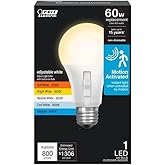 Feit Electric LED Built-in Motion Sensor Intellibulb - A19 with an E26 ...