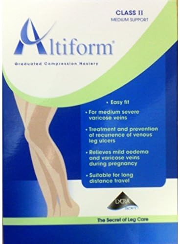 Altiform Class 2 Medium Support, Thigh, Soft beige, Large, Closed toe ...