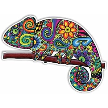 Amazon.com: Chameleon Sticker Lizard Decal by Megan J Designs - Laptop ...