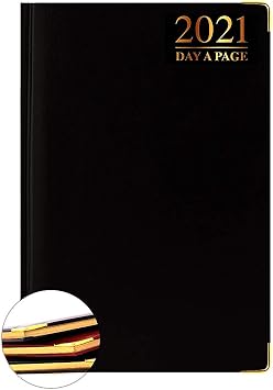 Premium Quality | A4 Day to Page Diary 2021 | Hardback Gilt Edges Metal ...