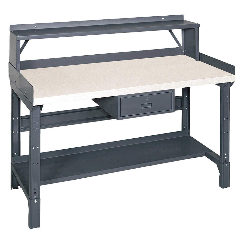 EDSAL WD1218 Industrial Gray Steel Bench Drawer Pack of 3 4 Height x 12 ...