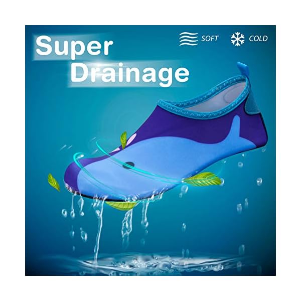 SIMARI Boys Girls' Water Aqua Shoes Swimming Pool Beach Sports Quick ...