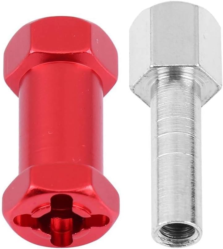 Dilwe RC Car Hex Adapter, 4pcs Metal Wheel Hub Adapter for D90 AX10 CC01 SCX10 F350 Remote ...