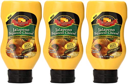 Old Fashioned Cheese Jalapeno Squeeze Cheese, 11.5 Ounce (Тhree Pаck ...
