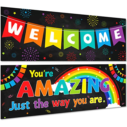 Mua 2 Pack Motivational Classroom Decorations, Banner Posters for ...