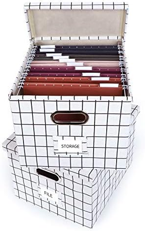 Upgraded Collapsible Hanging File Storage Boxes with Smooth Sliding ...