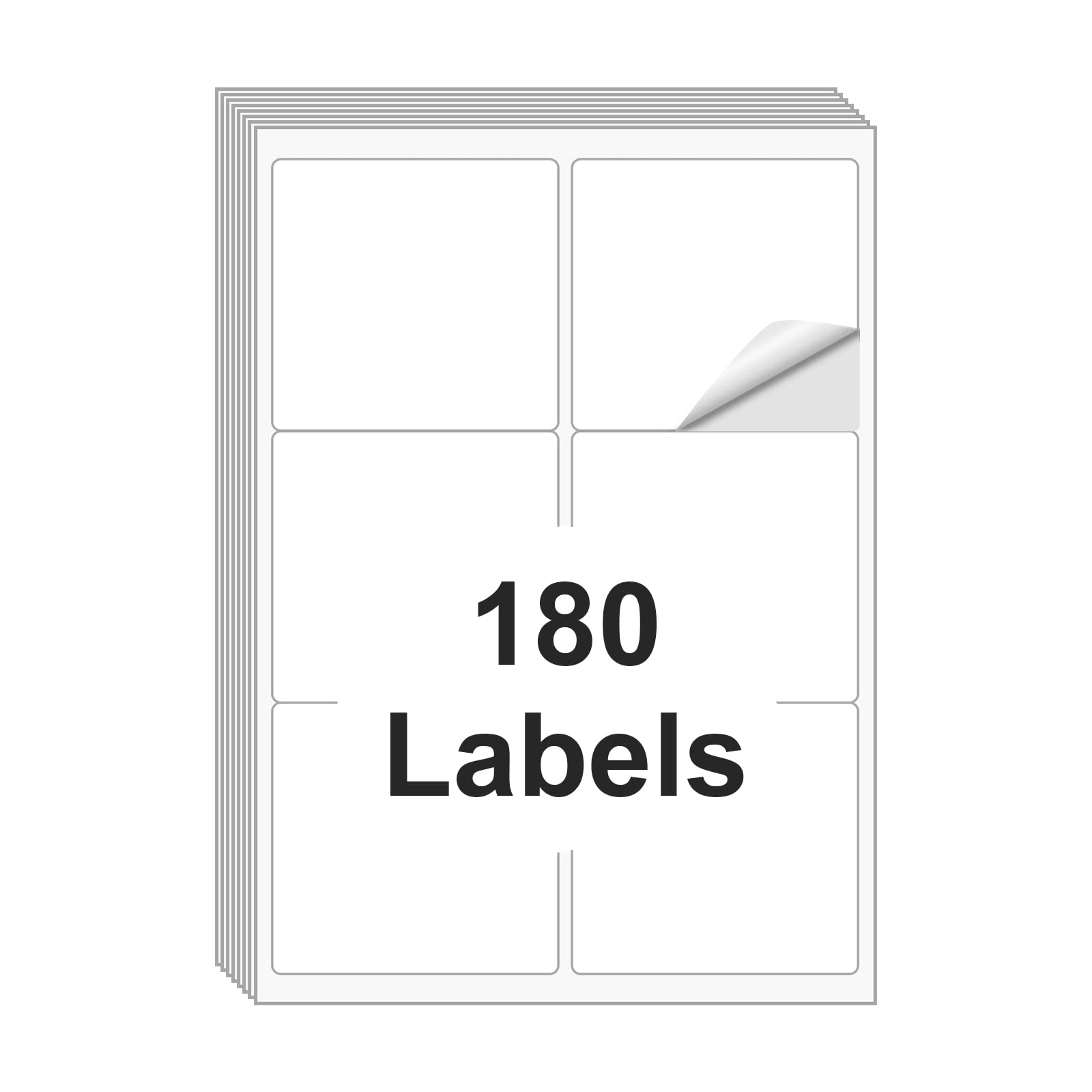 Mua [30 Sheets 180 Labels] Shipping Labels 3 1/3"x4" Printable White 6 ...