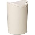 Amazon.com: Superio Small Bathroom Trash Can with Lid, Modern White ...