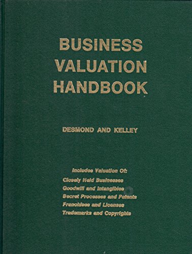 Amazon.com: Business Valuation Handbook: 9780930458034: Desmond, Glenn ...