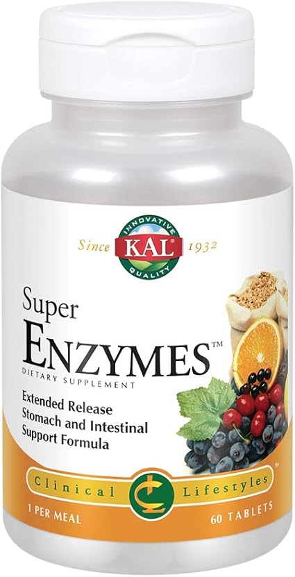 Kal Super Enzymes - 60 Tablets: Amazon.es: Salud y cuidado personal