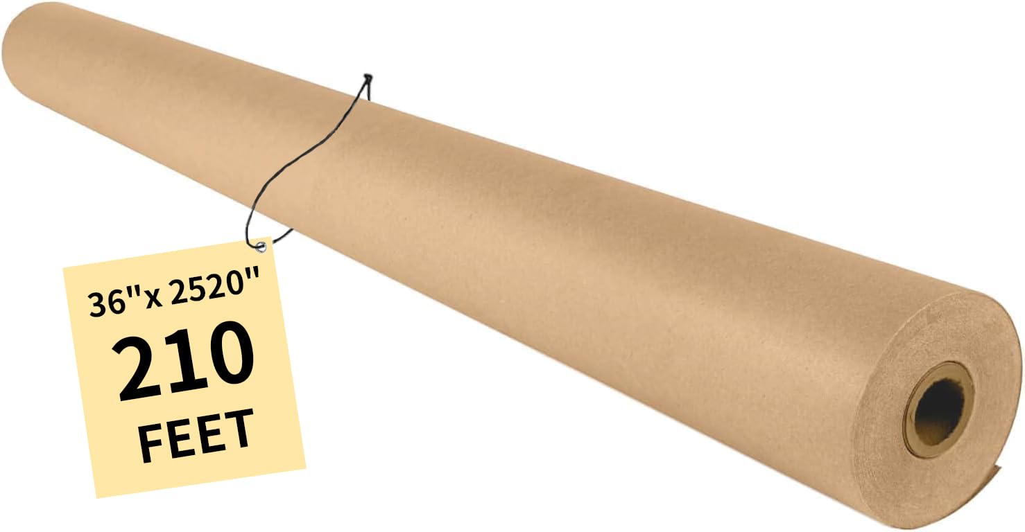 Mua 36"x 2520" (210') Brown Kraft Paper Roll, Craft Paper, Wrapping ...