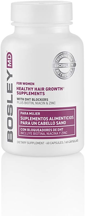Bosley MD Healthy Hair Growth Supplements for Women 1 Pot – 60 Capsules – BigaMart