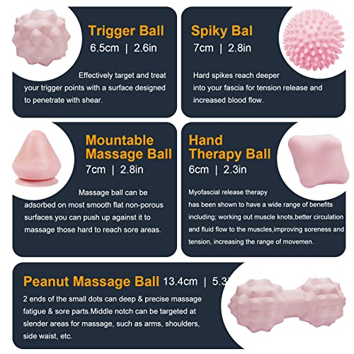 Massage Ball Set for Myofascial Trigger Point Release & Deep Tissue ...