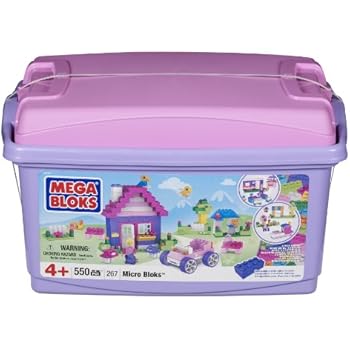 Amazon.com: Mega Bloks Micro Bloks Tub Pink (550): Toys & Games
