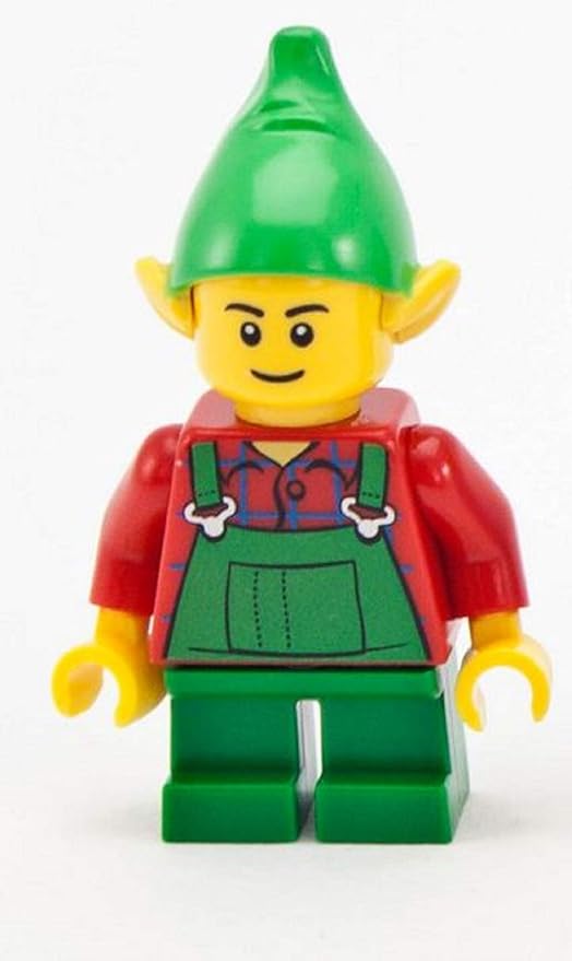 LEGO Christmas Elf Minifigure from Set 10245 Santa's Workshop: Amazon ...