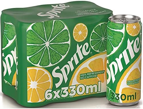 سعر Sprite Regular Soft Drink in Can, 330 ml (Pack of 6) فى الامارات | بواسطة امازون الامارات ...