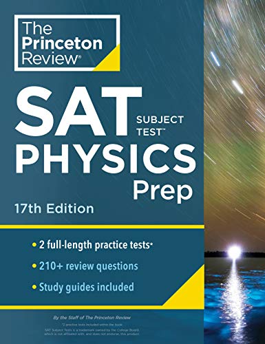 Amazon.com: Princeton Review SAT Subject Test Physics Prep, 17th ...